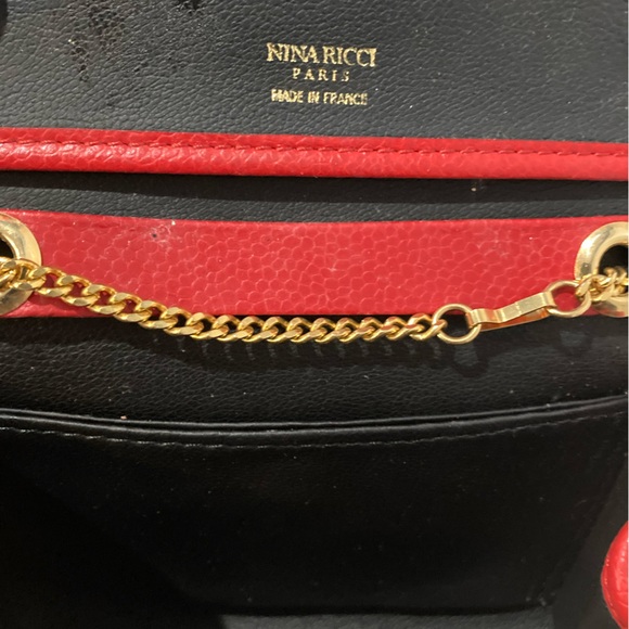 Nina Ricci | Bags | Vintage Nina Ricci Red Leather ...